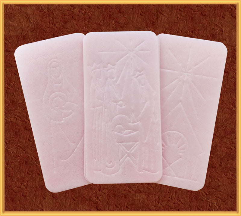 OPLATKI CHRISTMAS WAFERS - PINK - PACKAGE OF 100 — Monk's Church Supply